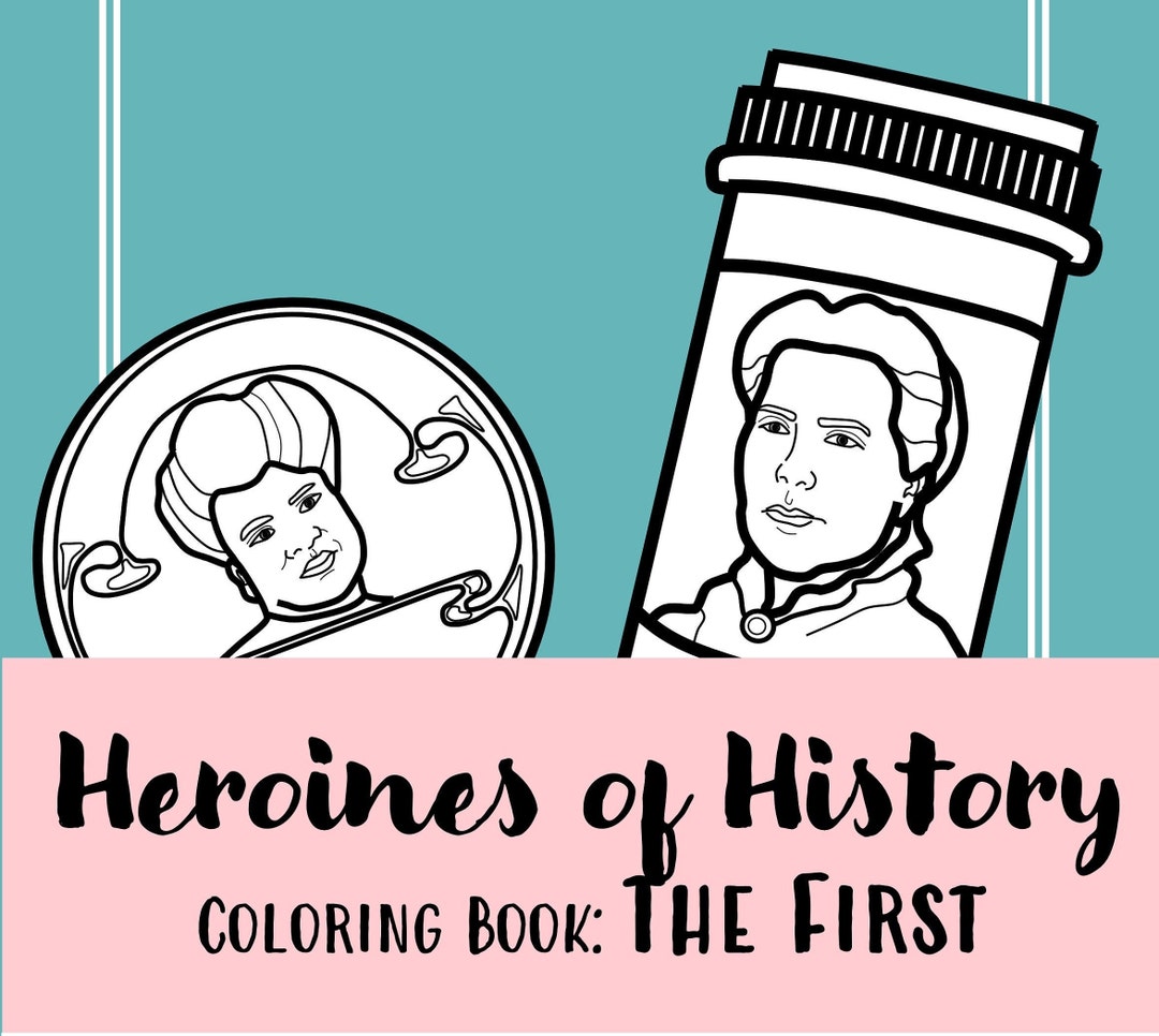 Heroines of History Digital Coloring Book: the First - Etsy