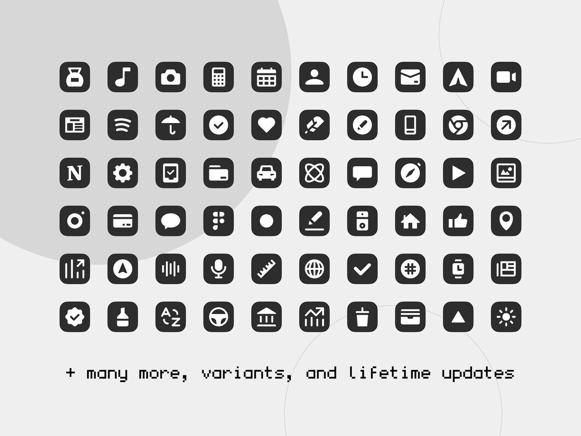 OS Icons High Resolution Ios Icons Pack Mega Bundle Iphone | Etsy