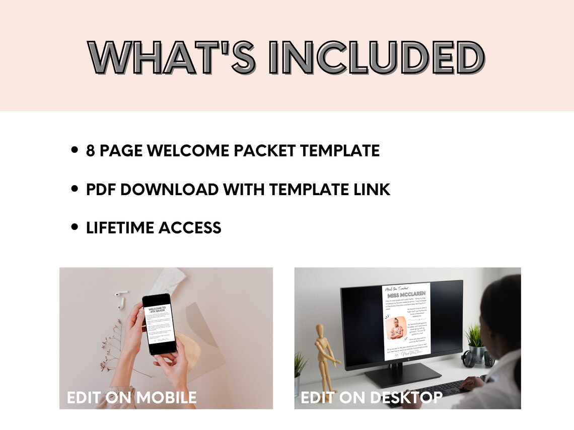 Cactus Meet the Teacher Template | Meet the Teacher Editable Template ...