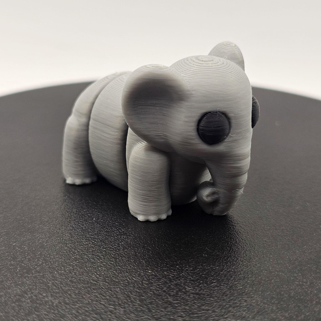 Elephant Fidget Buddy - 3D Printed Articulated Sensory Toy in Light ...