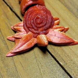 Flexi Tiny Rose Wyvern Dragon 3D Printed - Etsy