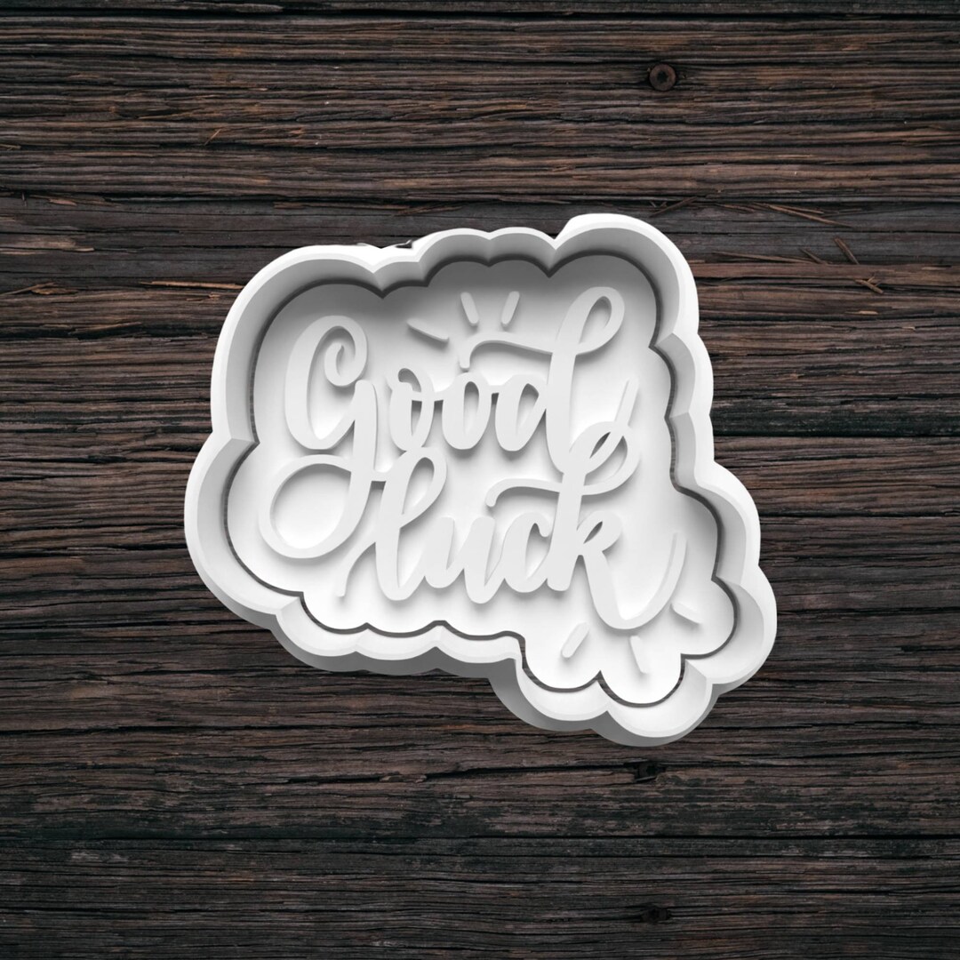 Cookie Cutter & Stamp- Good Luck - Etsy