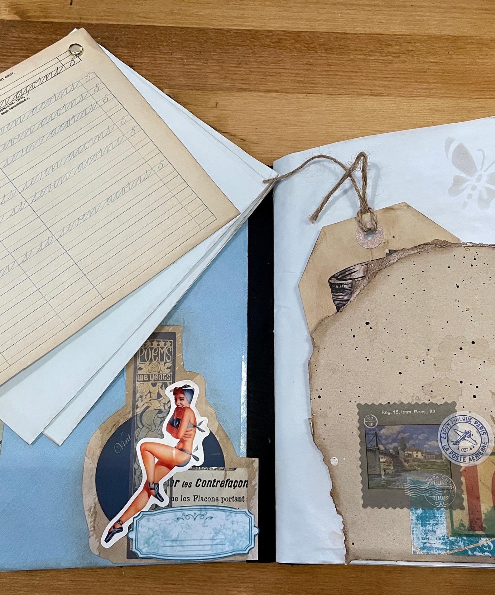 Handmade Vintage Junk Journal One of a Kind Journal Junk - Etsy