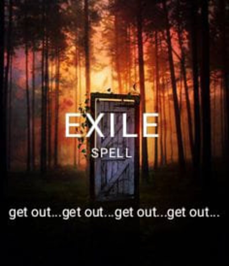 Exile Spell / Expel/drive Away Your Enemies / Same Day Casting - Etsy
