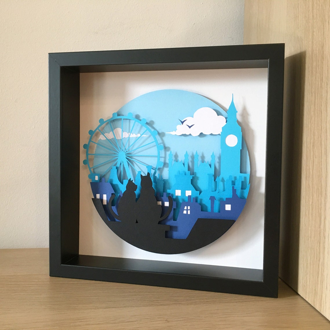 Layered Paper - Cats in London - Etsy