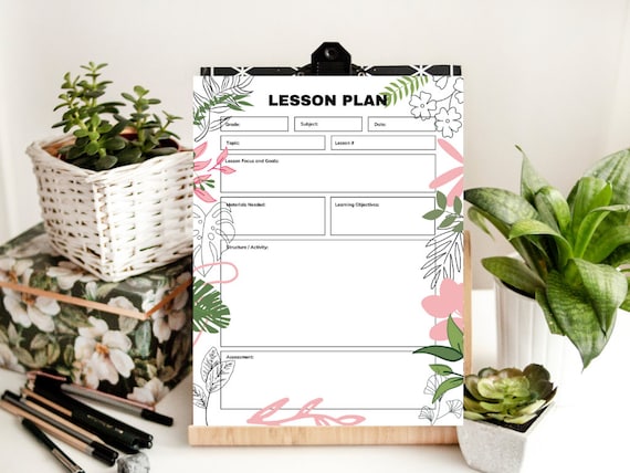 Floral Lesson Plan | Etsy