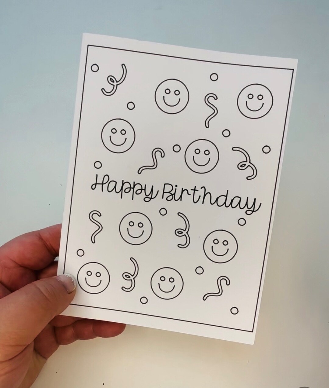 Smiley Face Birthday Card Pack - Etsy