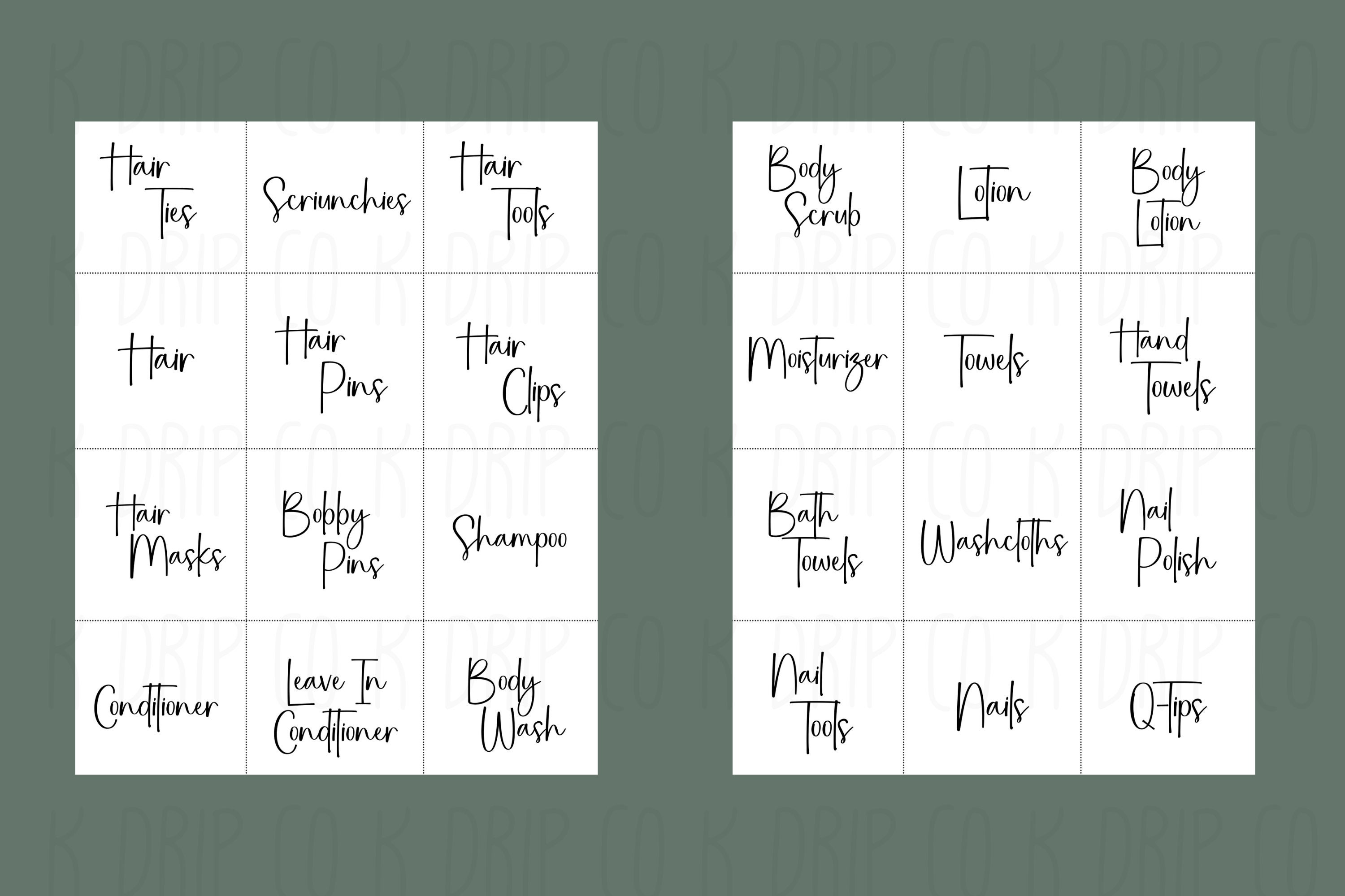 DIY Bathroom Labels, Printable Bathroom Organization Ideas, Home ...