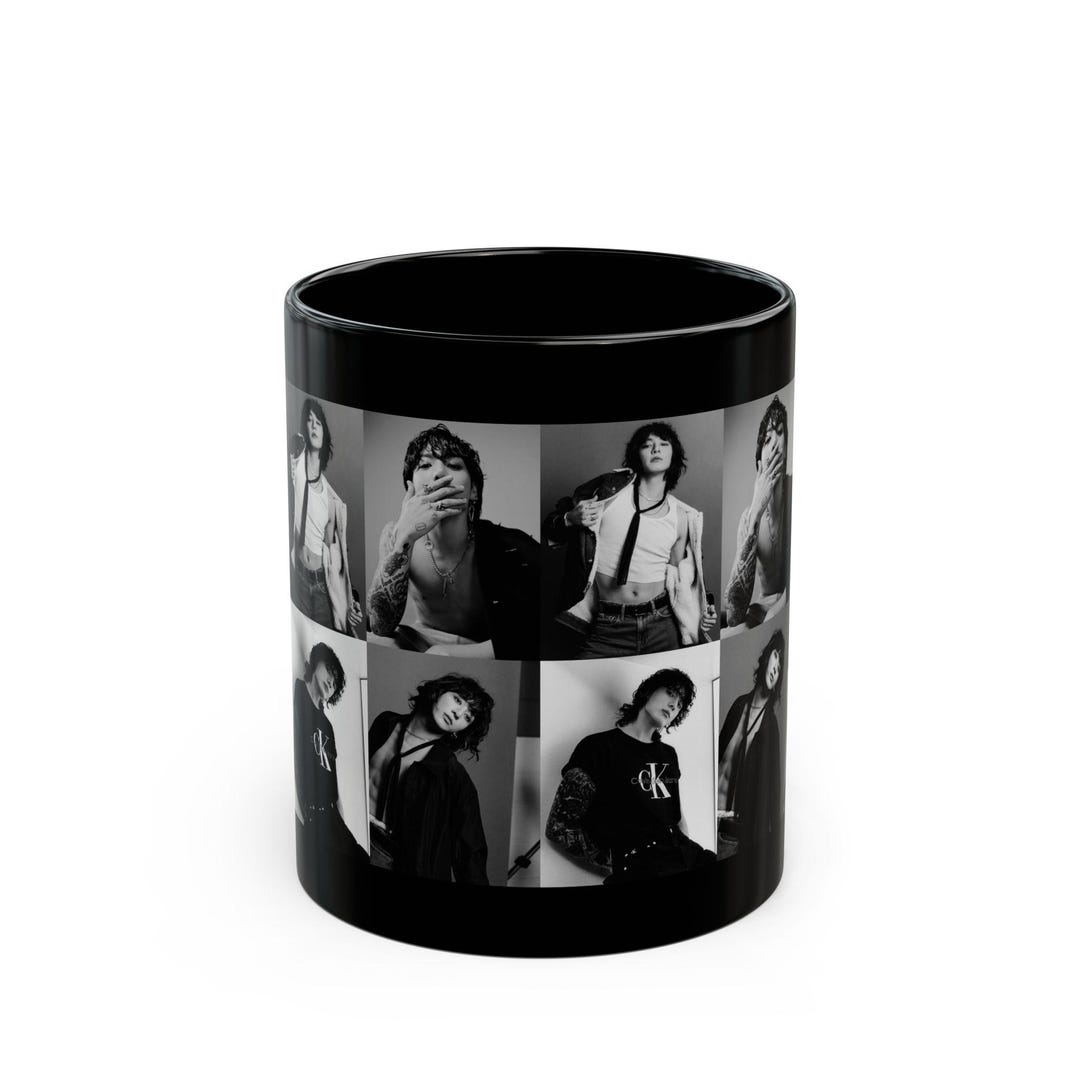 Jungkook Coffee Mug, BTS Coffee Mug, JK 11oz Black Mug - Etsy