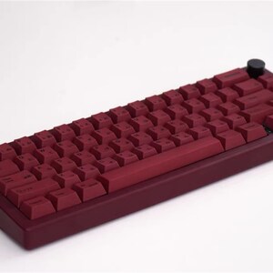 Minimalist Dark Red Keycaps, Cherry Profile PBT Keycap Set, Gaming ...