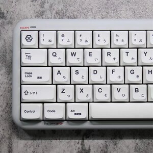 Minimalist White Keycap Set Japanese, Artisan Gaming Keycap Set, XDA ...
