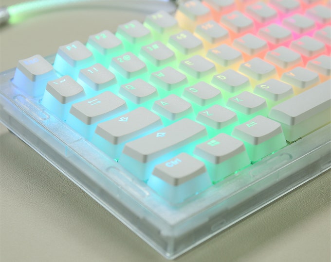 ANSI Japanese Kanji PBT Pudding Keycaps Orange sizes for 104, 80 TKL ...