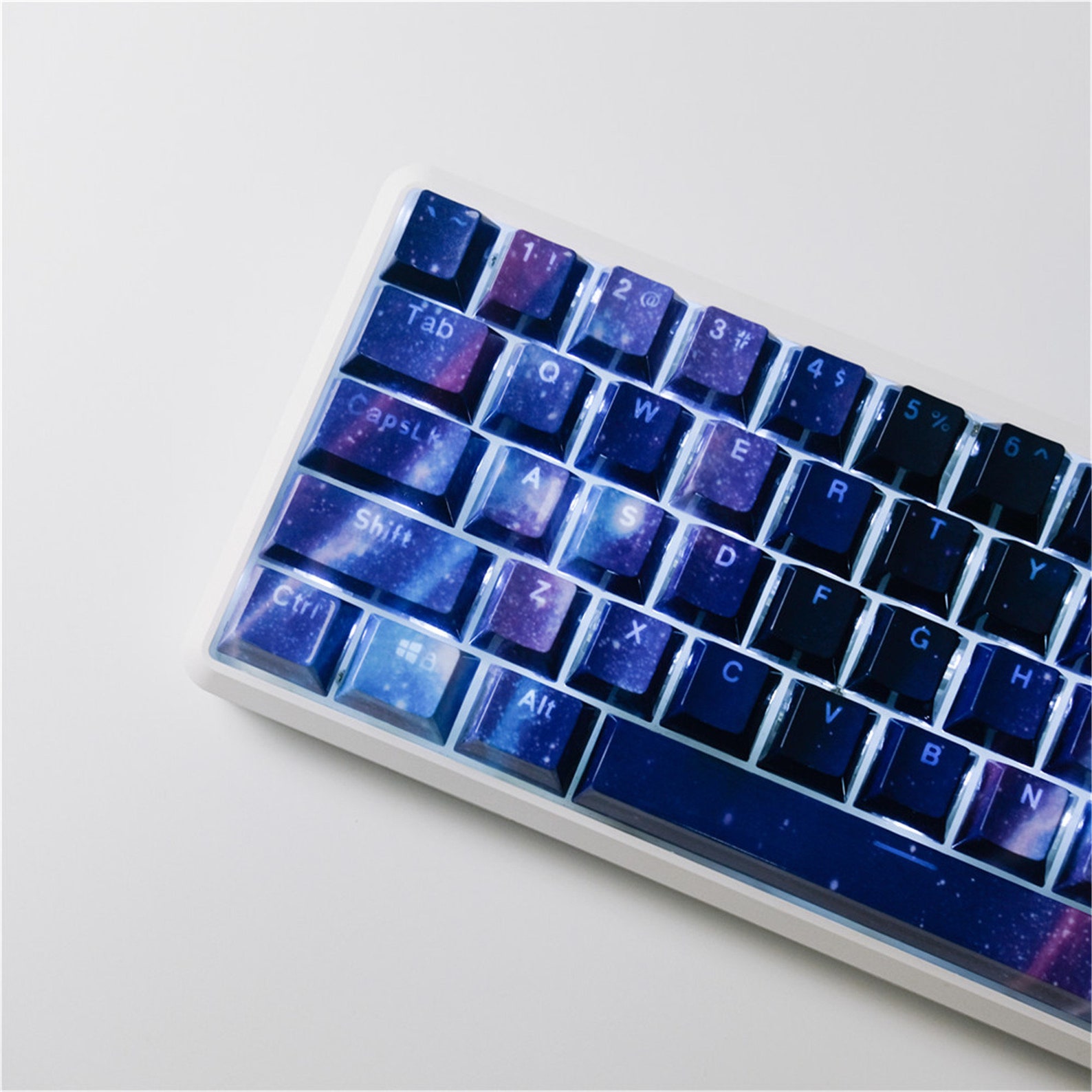 Galaxies OEM Profile Keycap Set Blue Universe Milky Way 104 - Etsy