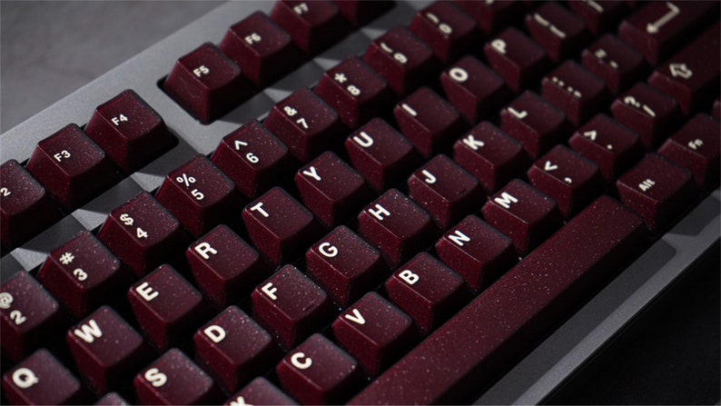 Dark Red Keycap Set Cherry Profile ABS Keycap Set 120keys - Etsy