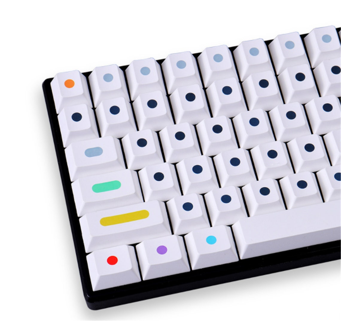 Colorful Dots Minimalist Keycap Set Cherry Profile Key Cap - Etsy