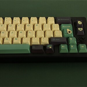 Avocado Theme Keycaps Set, Cherry Profile Keycaps, Green Gaming Keycap ...