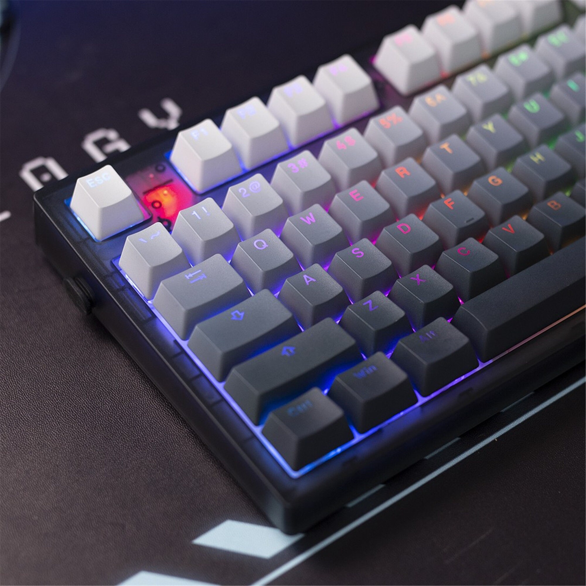 Black Gradient Keycaps OEM Profile Retro Full Set 104 Keys - Etsy