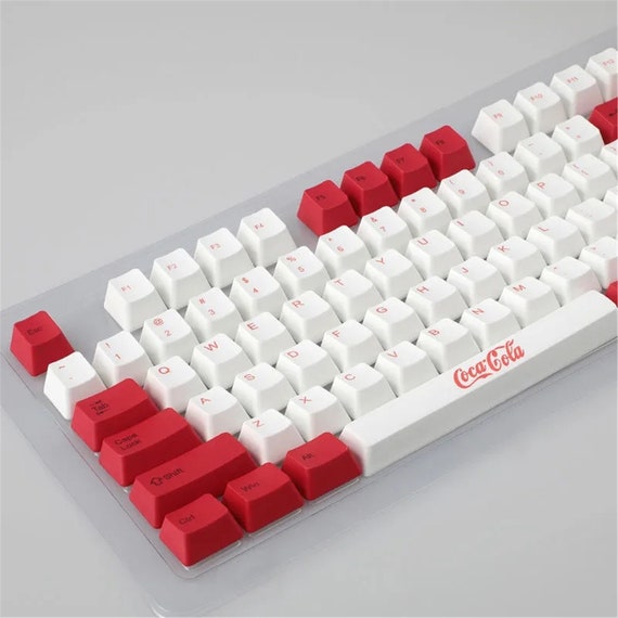 Coca Cola Theme Keycaps Set 104 Keys OEM Profile Keycap Set - Etsy