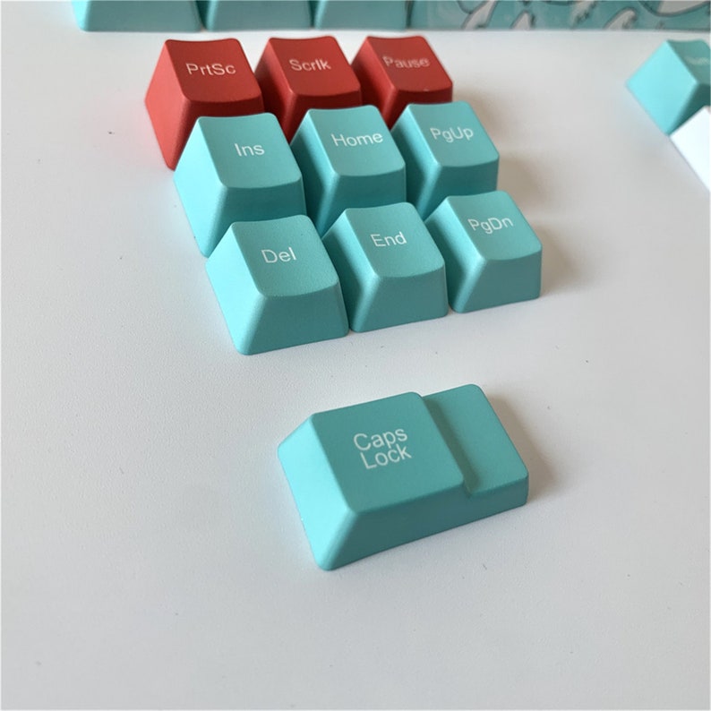 The Coral Sea Theme Keycap Set Keycaps Cute OEM Profile PBT - Etsy