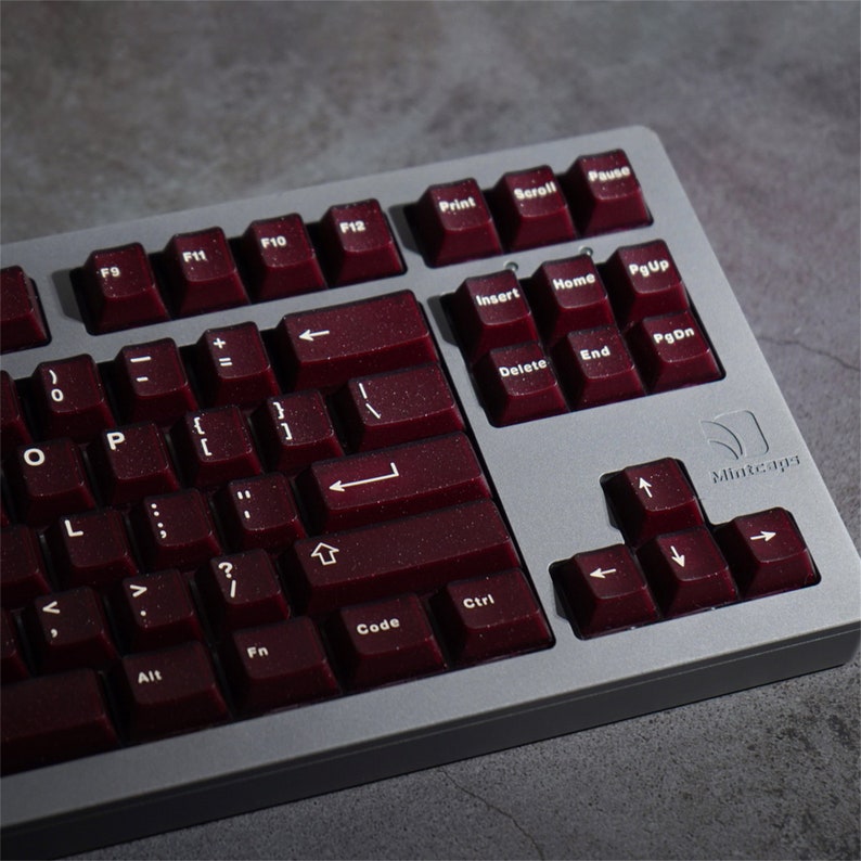 Dark Red Keycap Set Cherry Profile ABS Keycap Set 120keys - Etsy