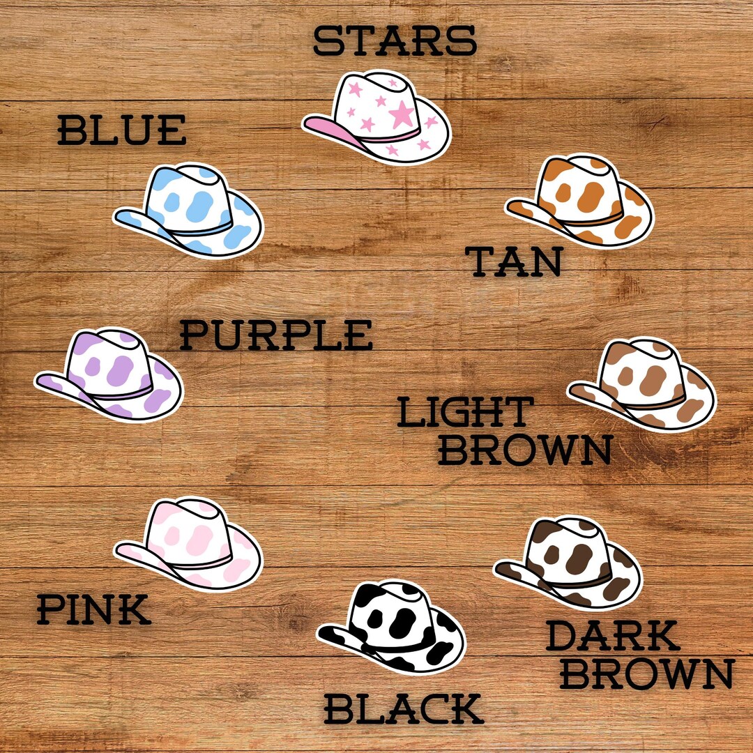 Cowboy Hat Stickers - Etsy