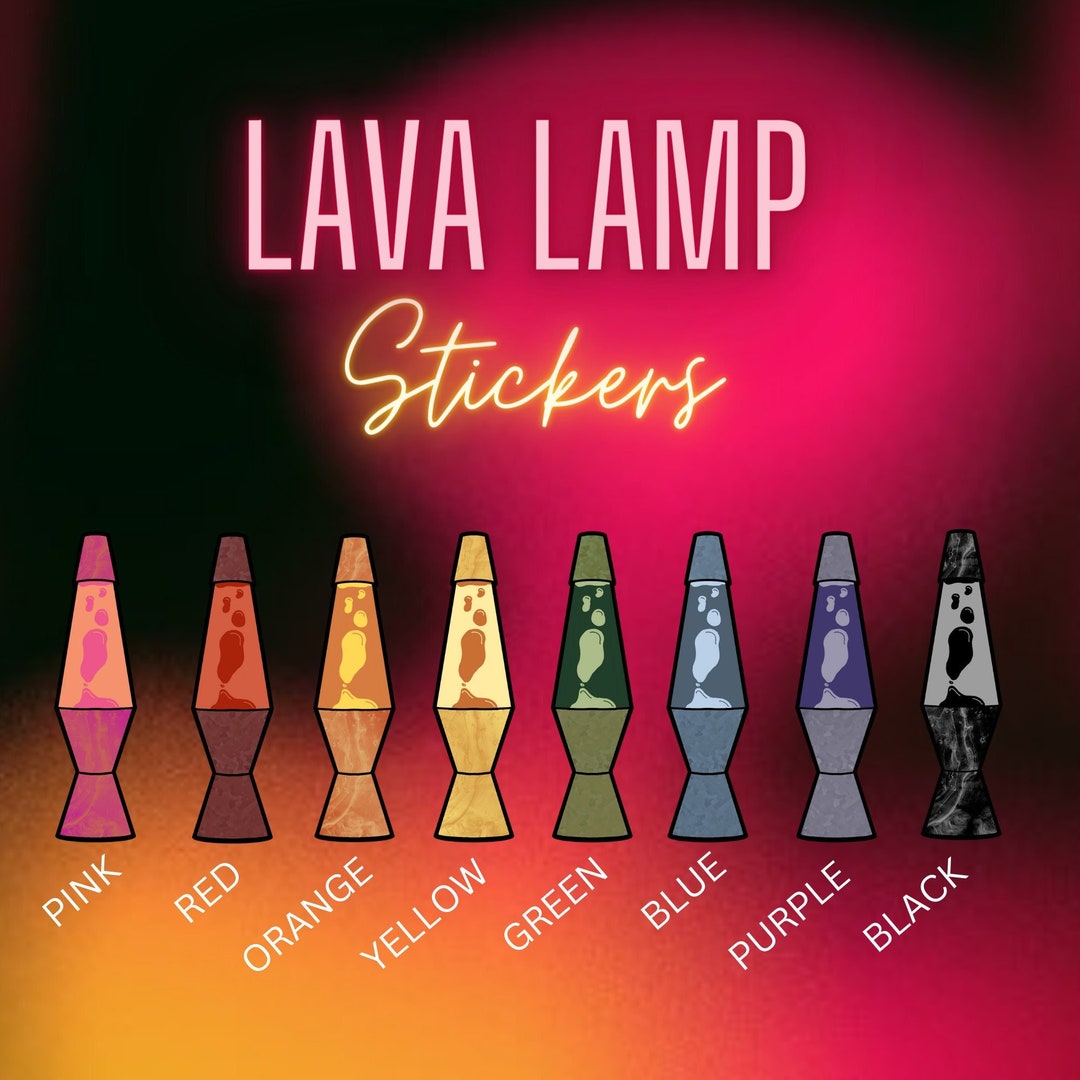 Lava Lamp Sticker - Etsy