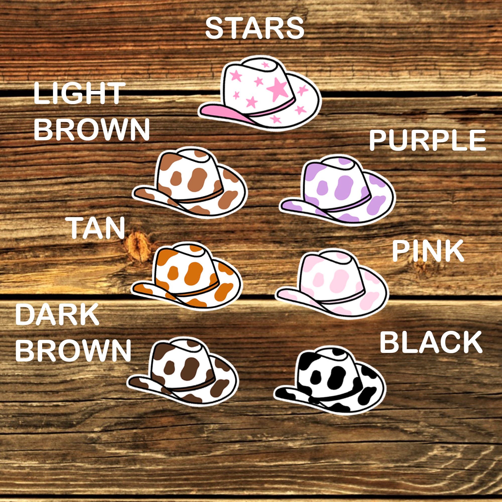 Cowboy Hat Stickers - Etsy