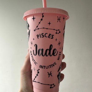 Personalised Star Sign Starbucks Inspired Cold Cup - Etsy