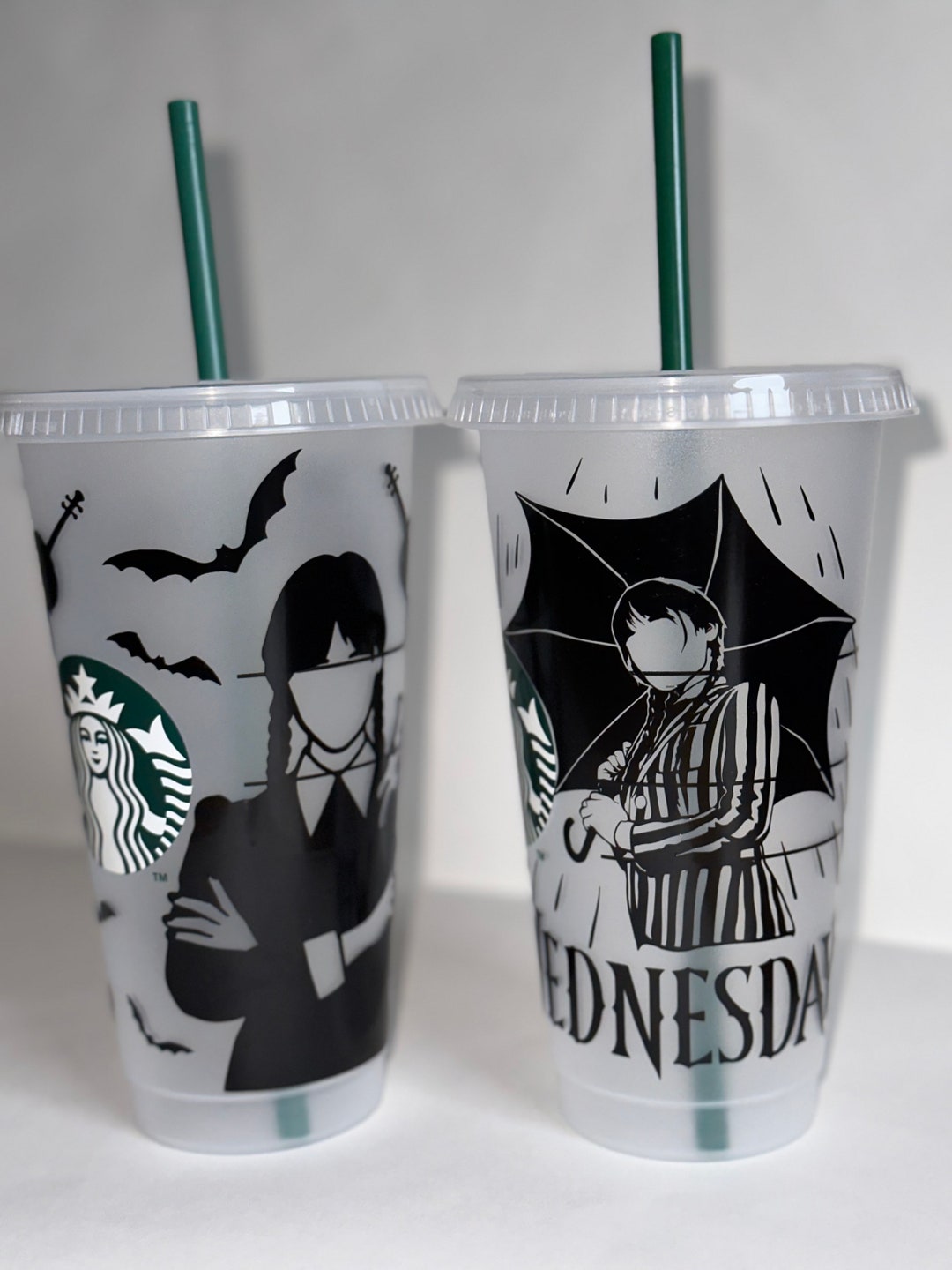 Wednesday Addams Starbucks Inspired Cold Cup - Etsy