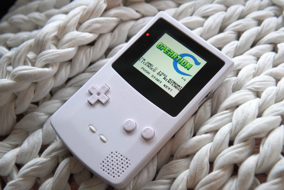 Custom White Gameboy Color With IPS Display and Upgraded Speaker - Etsy