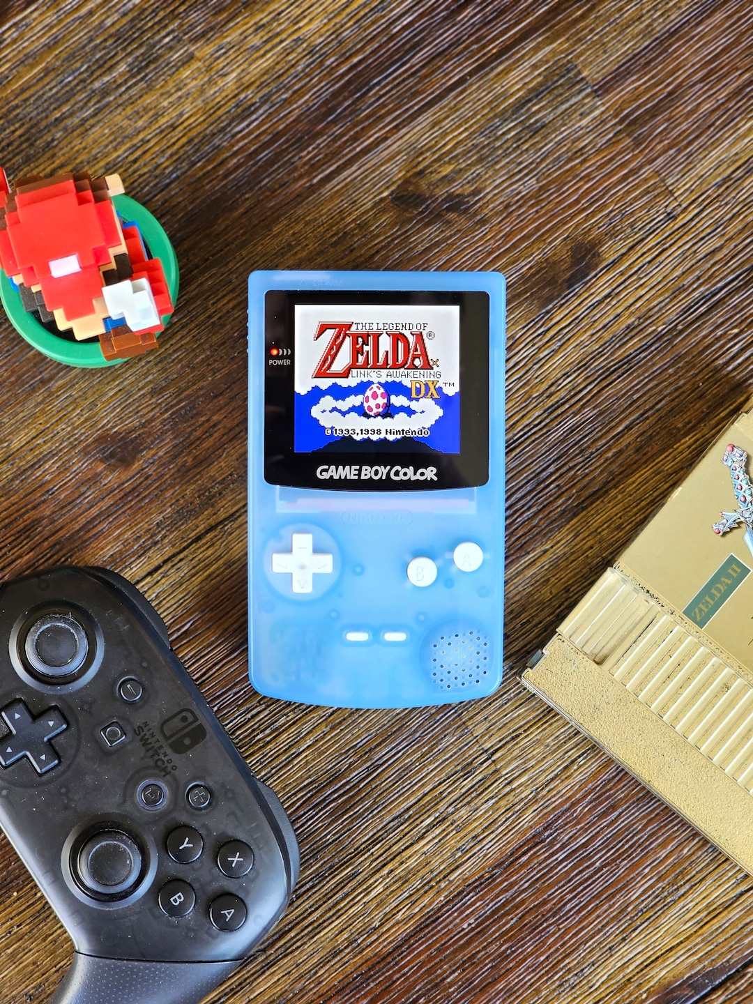 Custom Sky Blue Game Boy Color With IPS Display and Light up Logo - Etsy