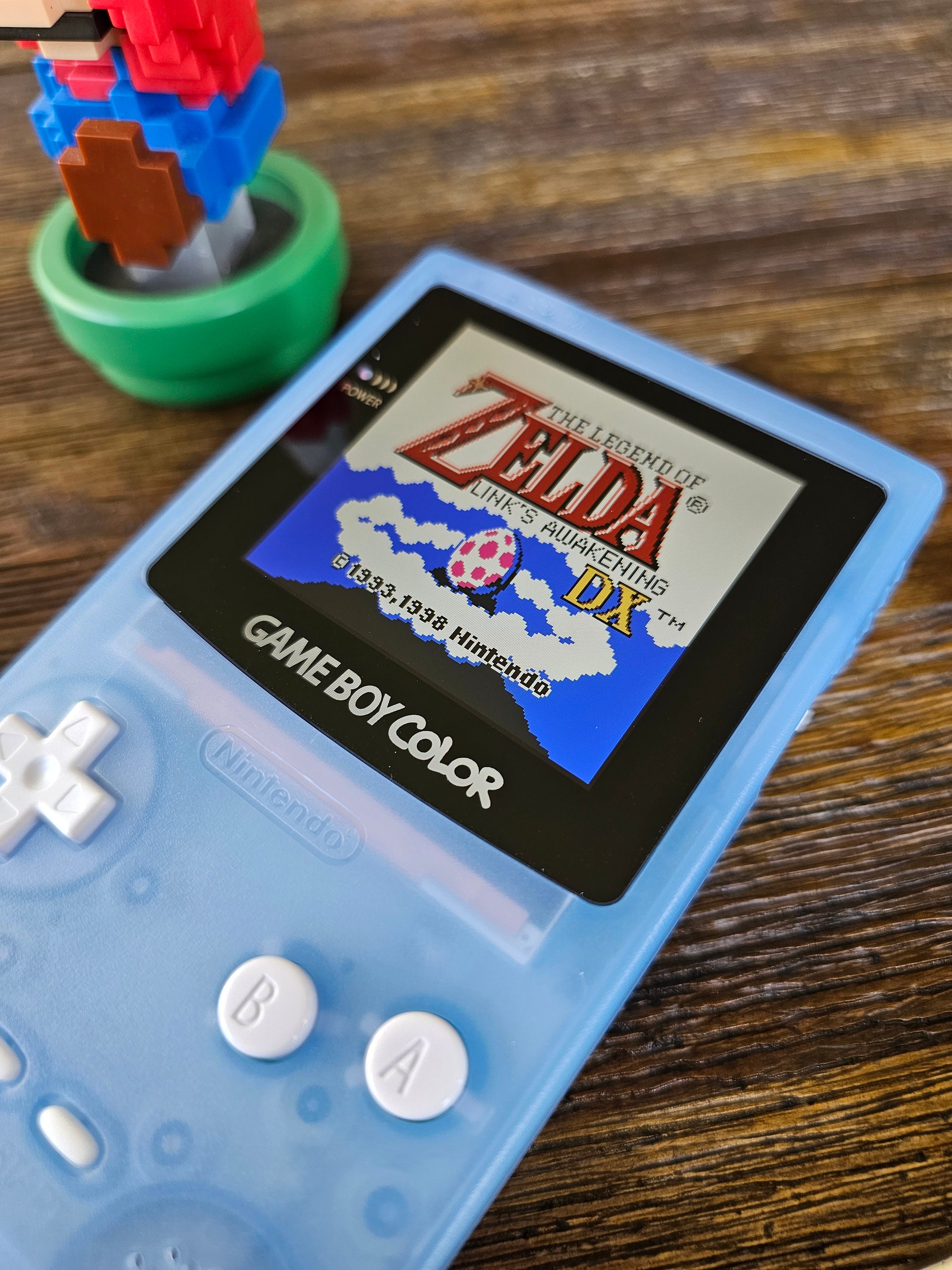 Custom Sky Blue Game Boy Color With IPS Display and Light up Logo - Etsy
