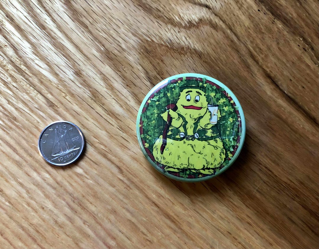 Vintage Mcdonald's Uncle O'grimacey Button Pin - Shamrock Shake ...