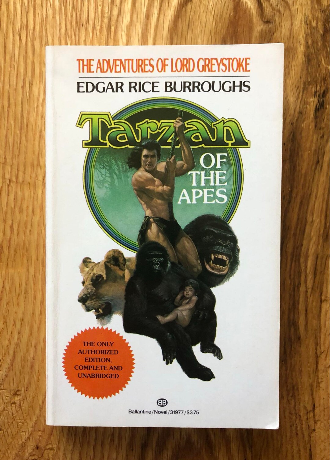 Tarzan of the Apes- Edgar Rice Burroughs- Ballantine Books 1984 - Etsy