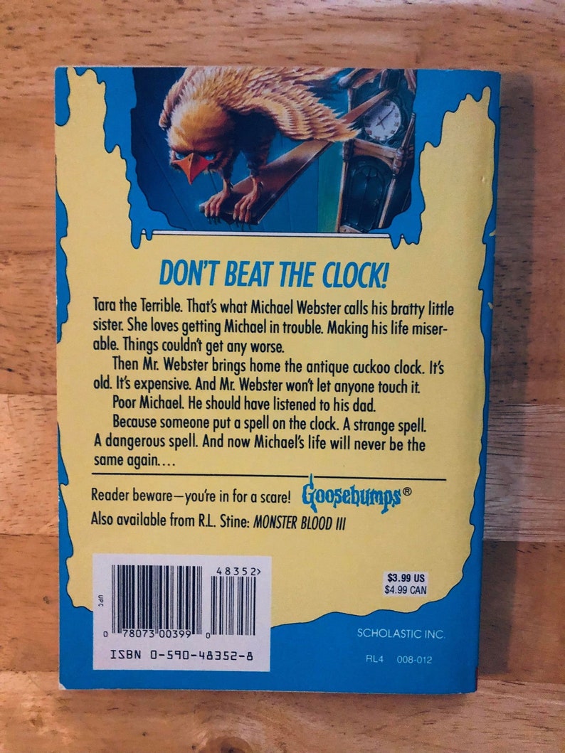 Goosebumps 28 the Cuckoo Clock of Doom R.L Stine - Etsy Canada