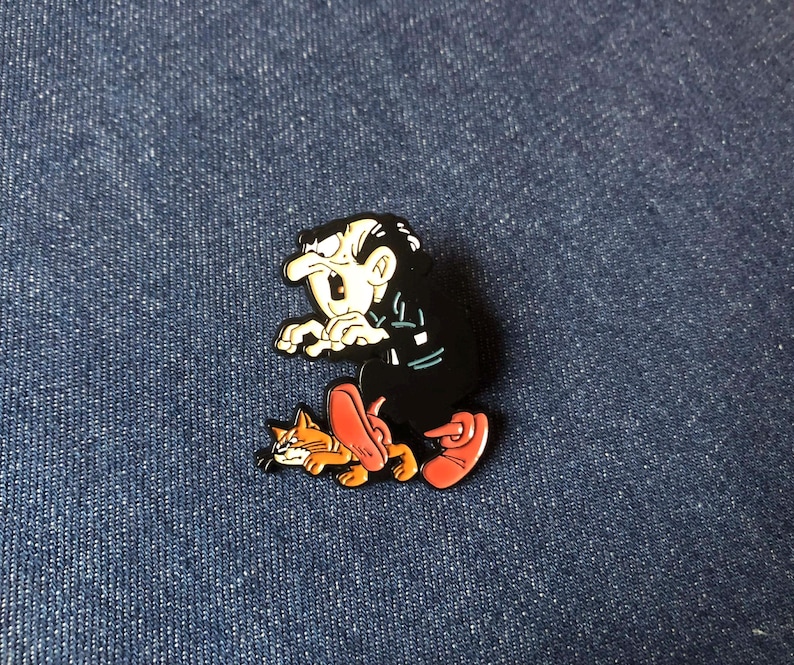 The Smurfs- Gargamel and Azrael Cartoon TV Show Collector Pin - Etsy
