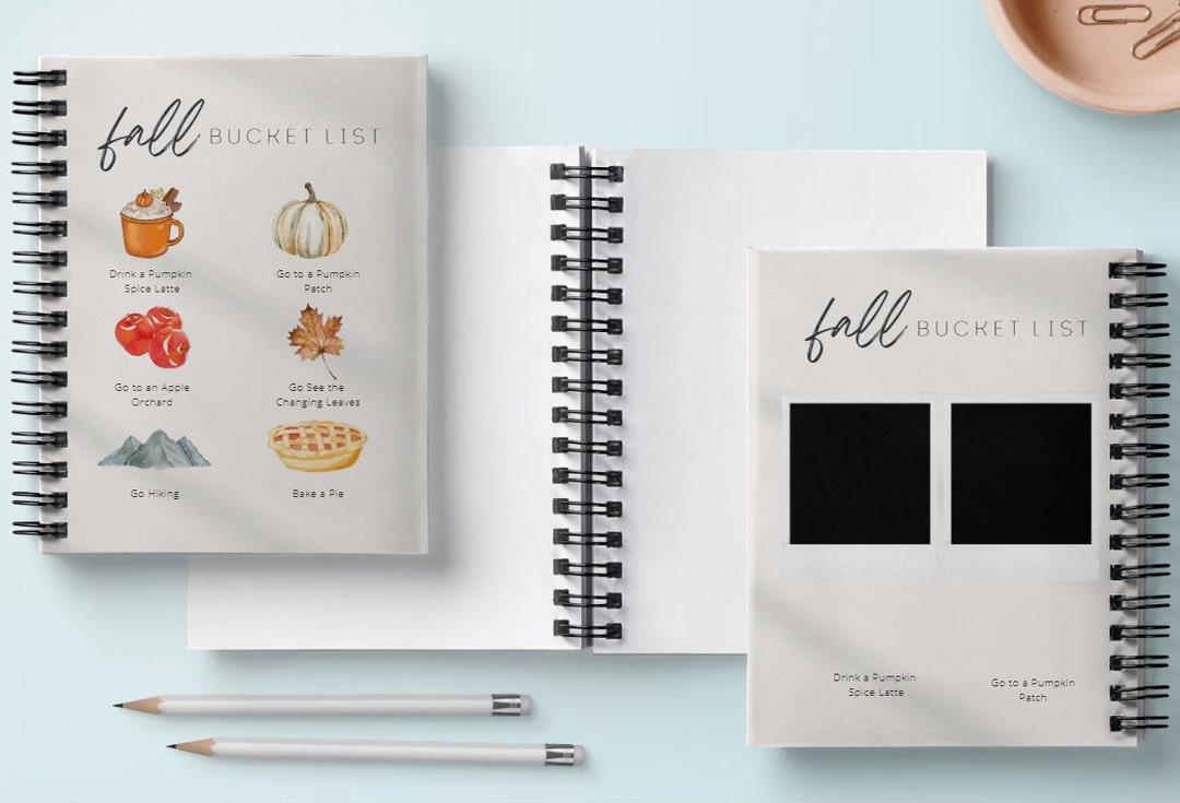 Fall Bucket List Journal - Capture Autumns' Magic With This Rustic ...