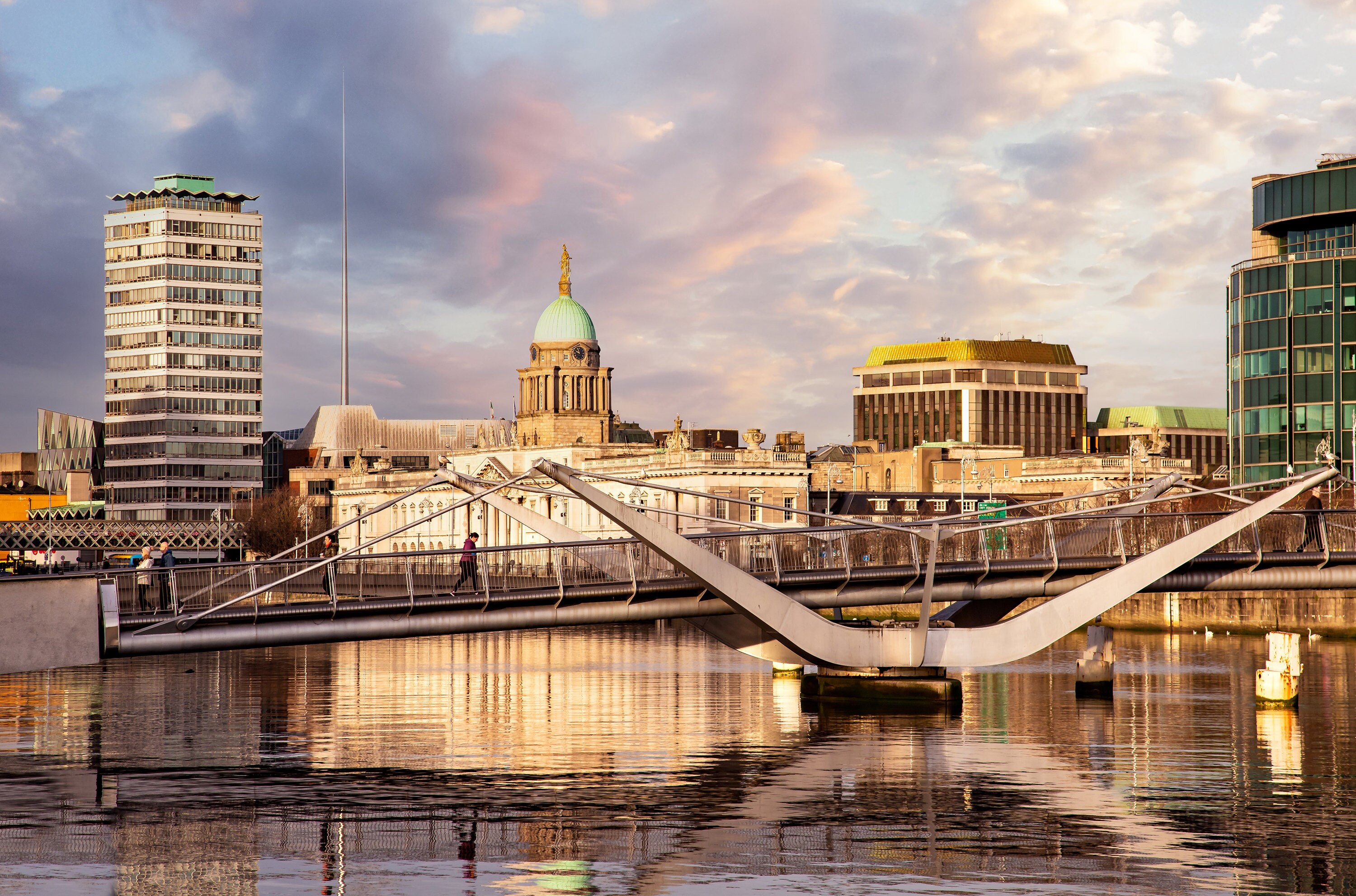 Printable Dublin Ireland Photography Poster - Sean O'casey Bridge ...