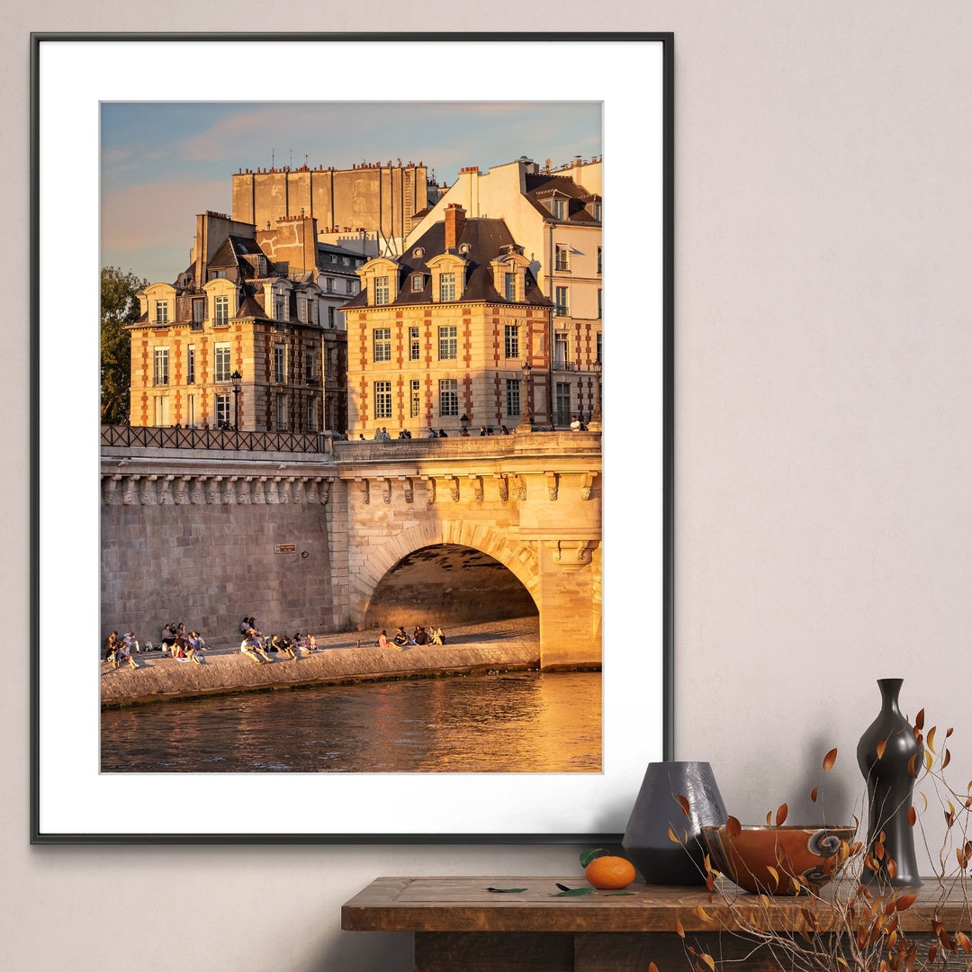 Printable Paris France Photography Poster - Pont Neuf and Place ...