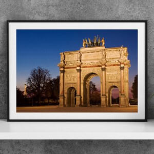Printable Paris France Photography Poster Arc De Triomphe Du - Etsy