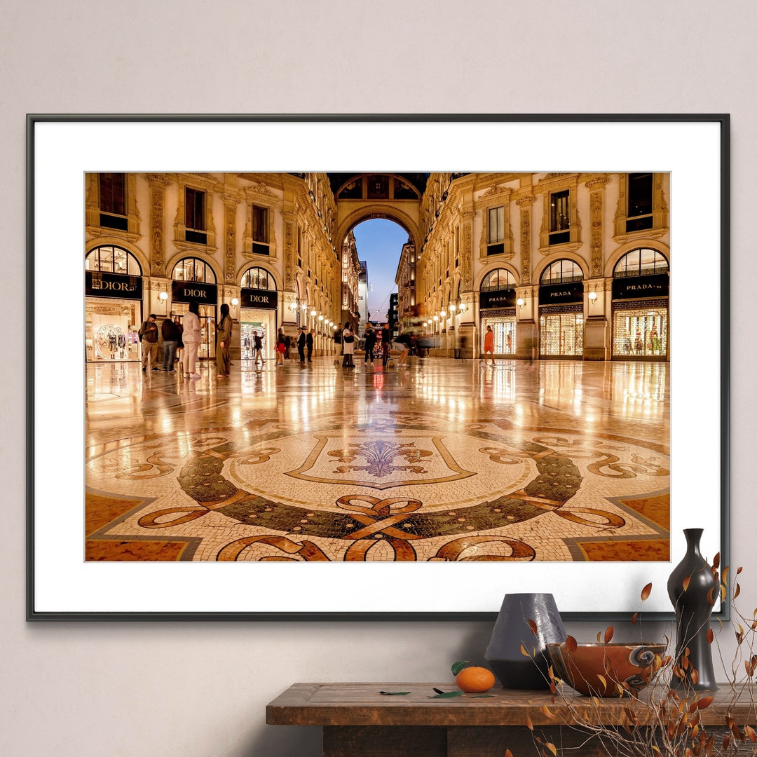 Printable Milan Italy Photography Poster - Galleria Vittorio Emanuele ...