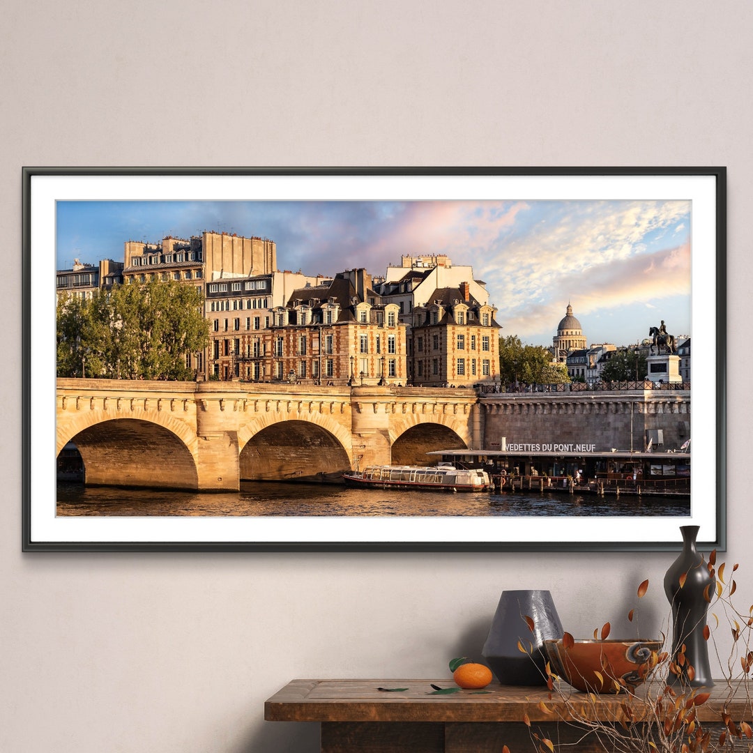 Printable Paris France Photography Poster - Pont Neuf and Ile De La ...