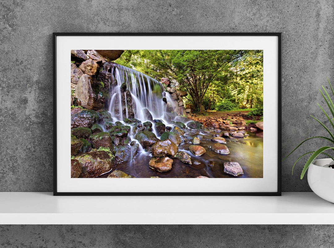 Printable Arnhem Netherlands Photography Poster - Sonsbeek Waterfall ...
