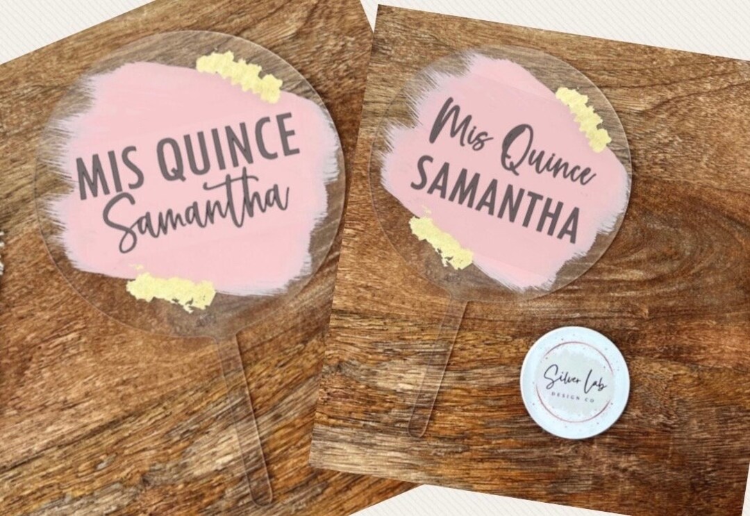 Mis Quince Cake Topper, Custom Quinceañera Birthday Cake Topper ...