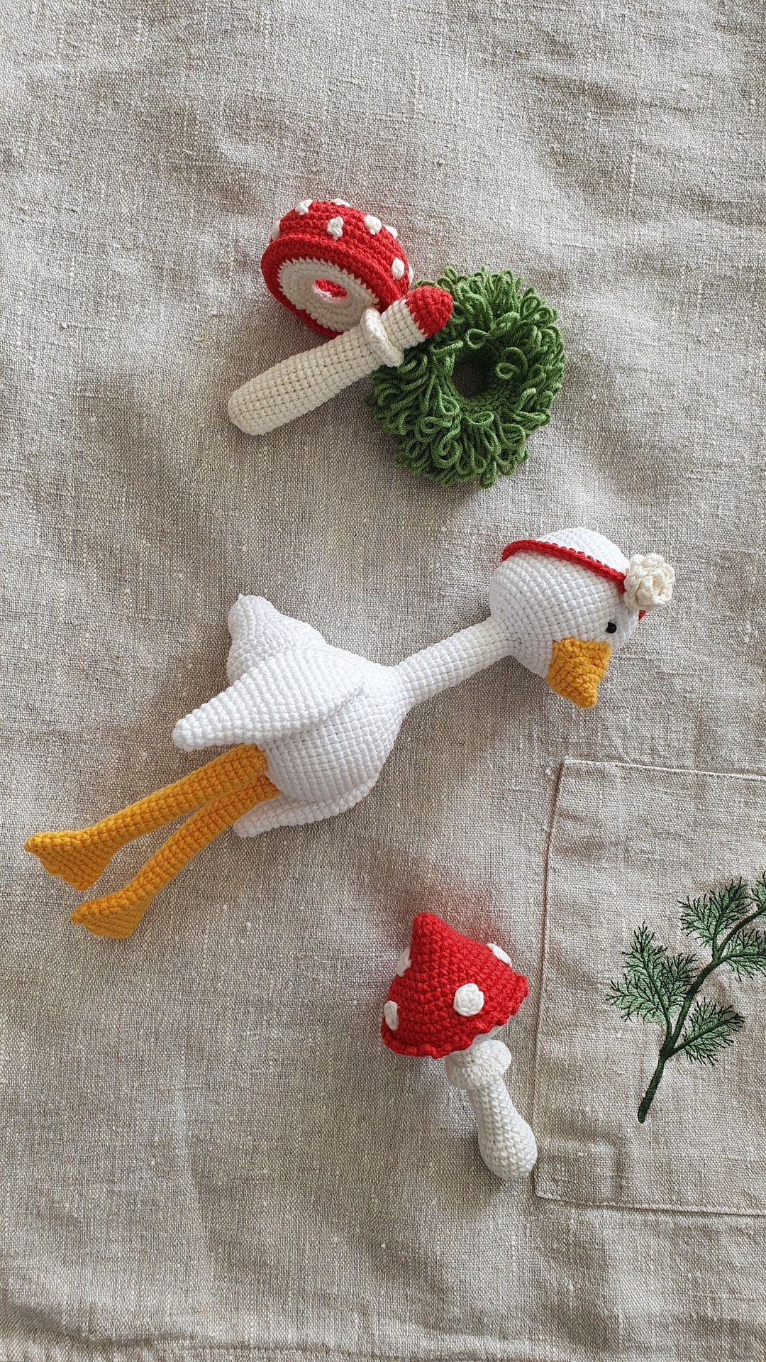 9 Inch. Snuggle Goose Toy, Baby Box, Handmade Stuffed Goose, Waterfowl ...