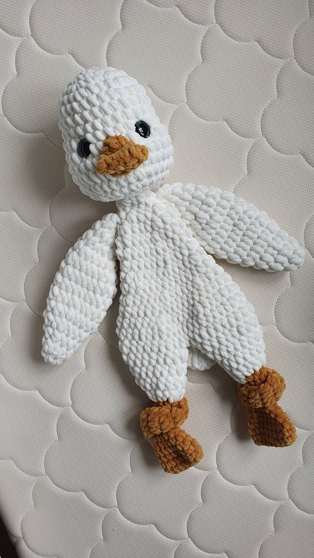 19 Inch. Ready to Ship Plush Goose Duck Snuggler, Goose Lovey, Crochet ...