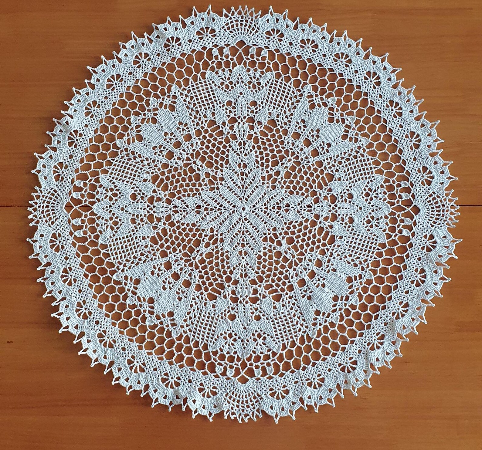 23,6 Inch. Large Round Doily, Cream Doily, Table Decor, Snow Queen ...