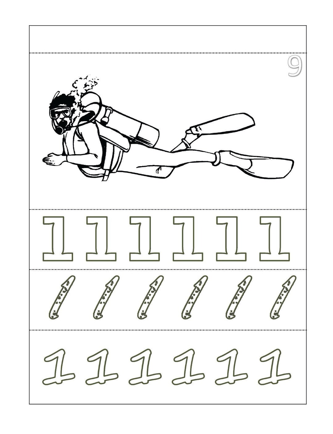 Swimming & Diving Letters and Numbers Activity Book - Etsy