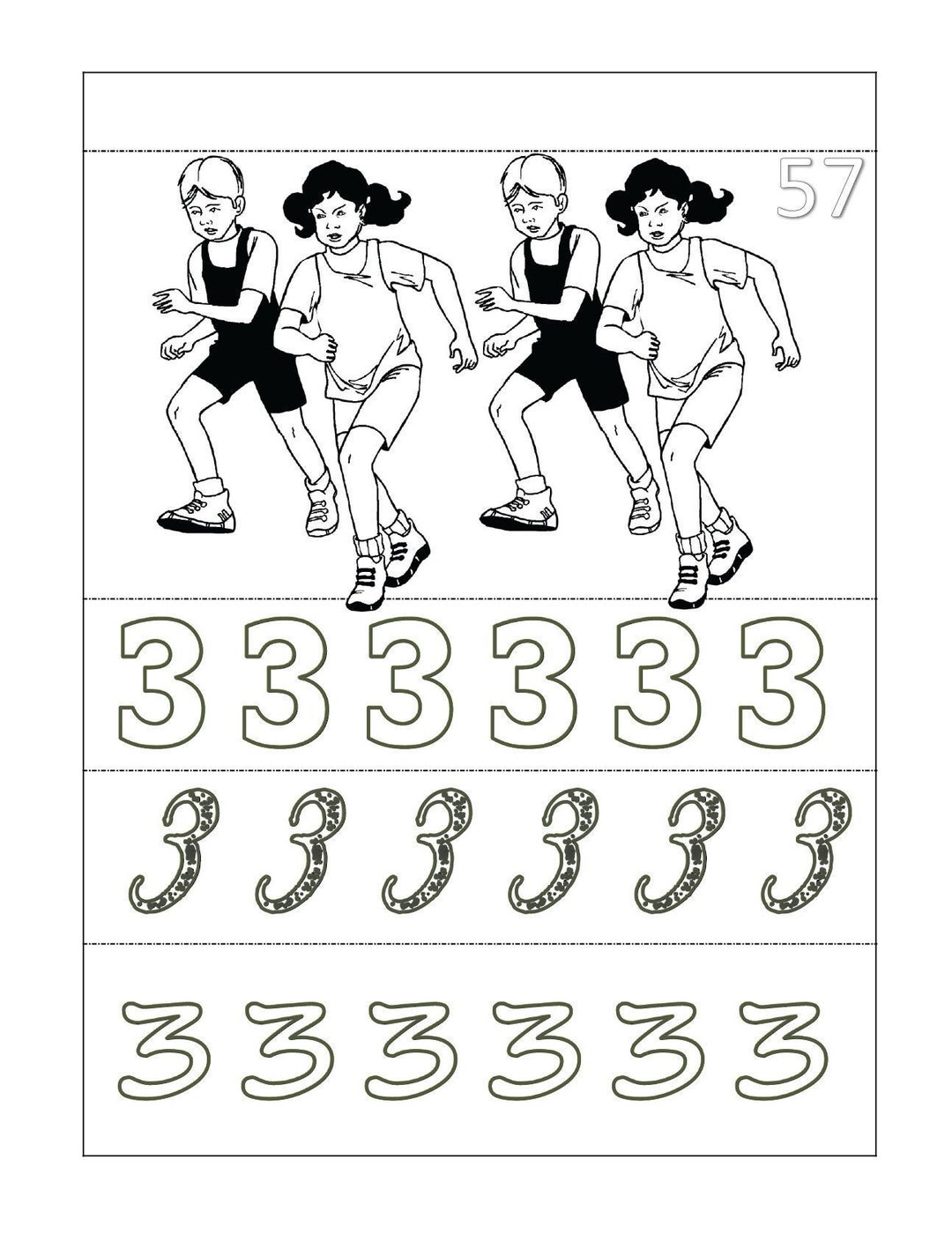 Jogging and Running letters and Numbers Activity Book - Etsy