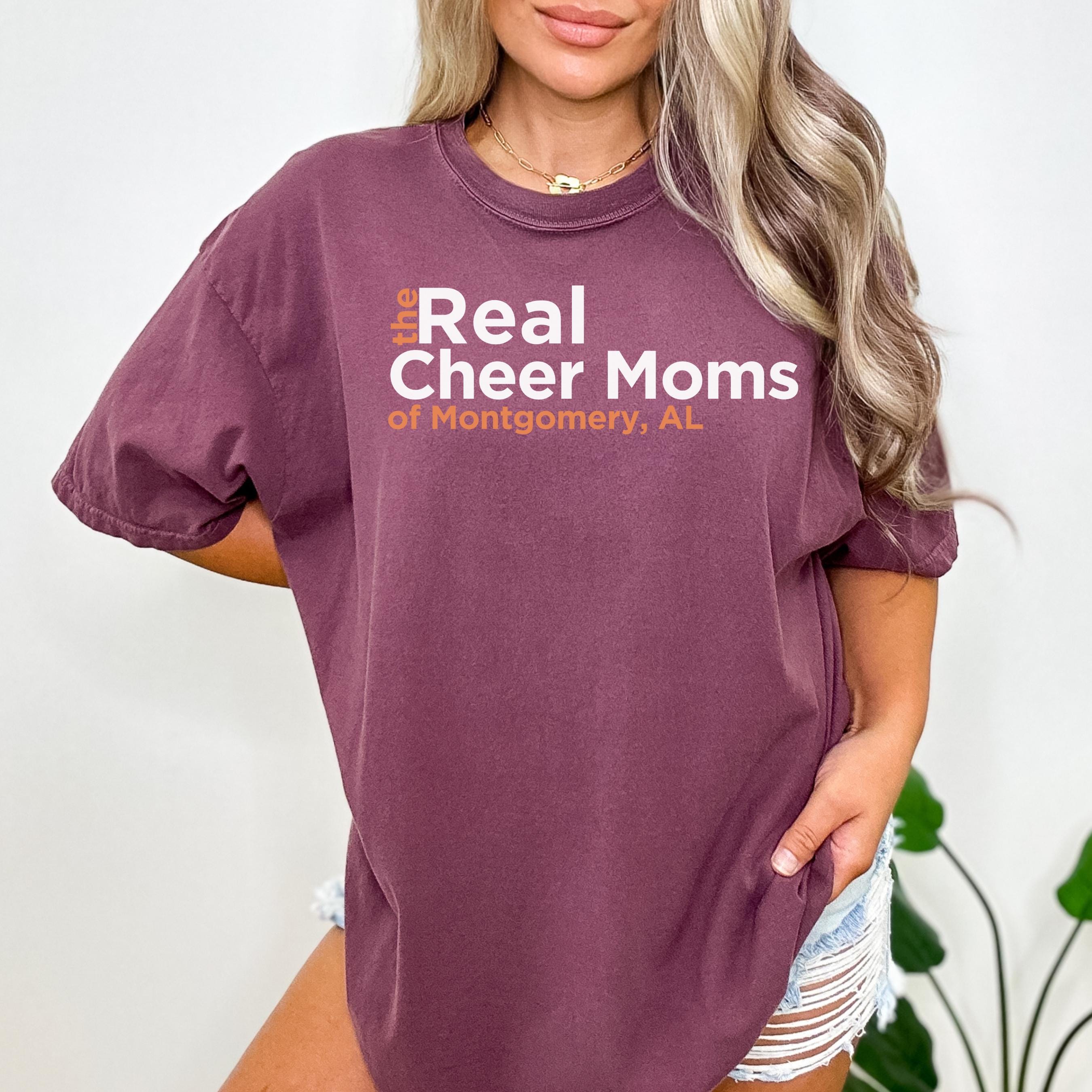 The Real Cheer Moms T-shirt in Comfort Colors® Neutrals | Cheer Mom ...